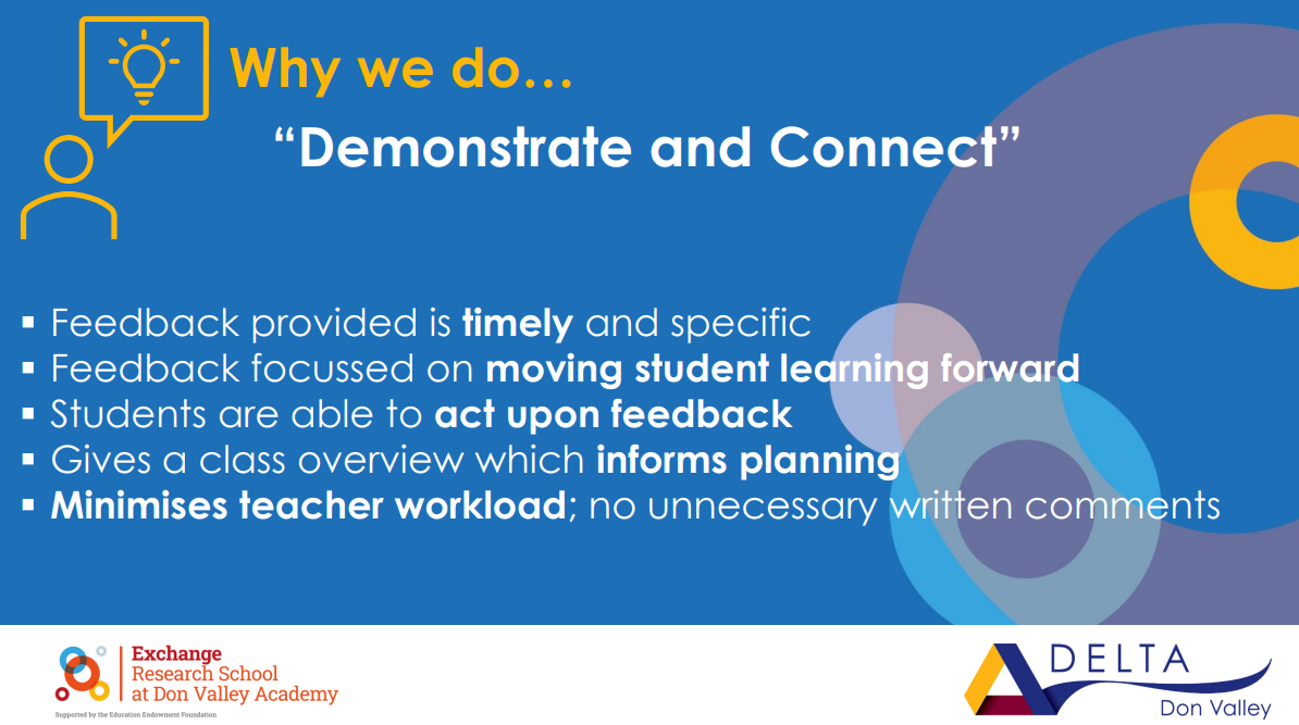 Why we do... Demonstrate and Connect - Don Valley Academy