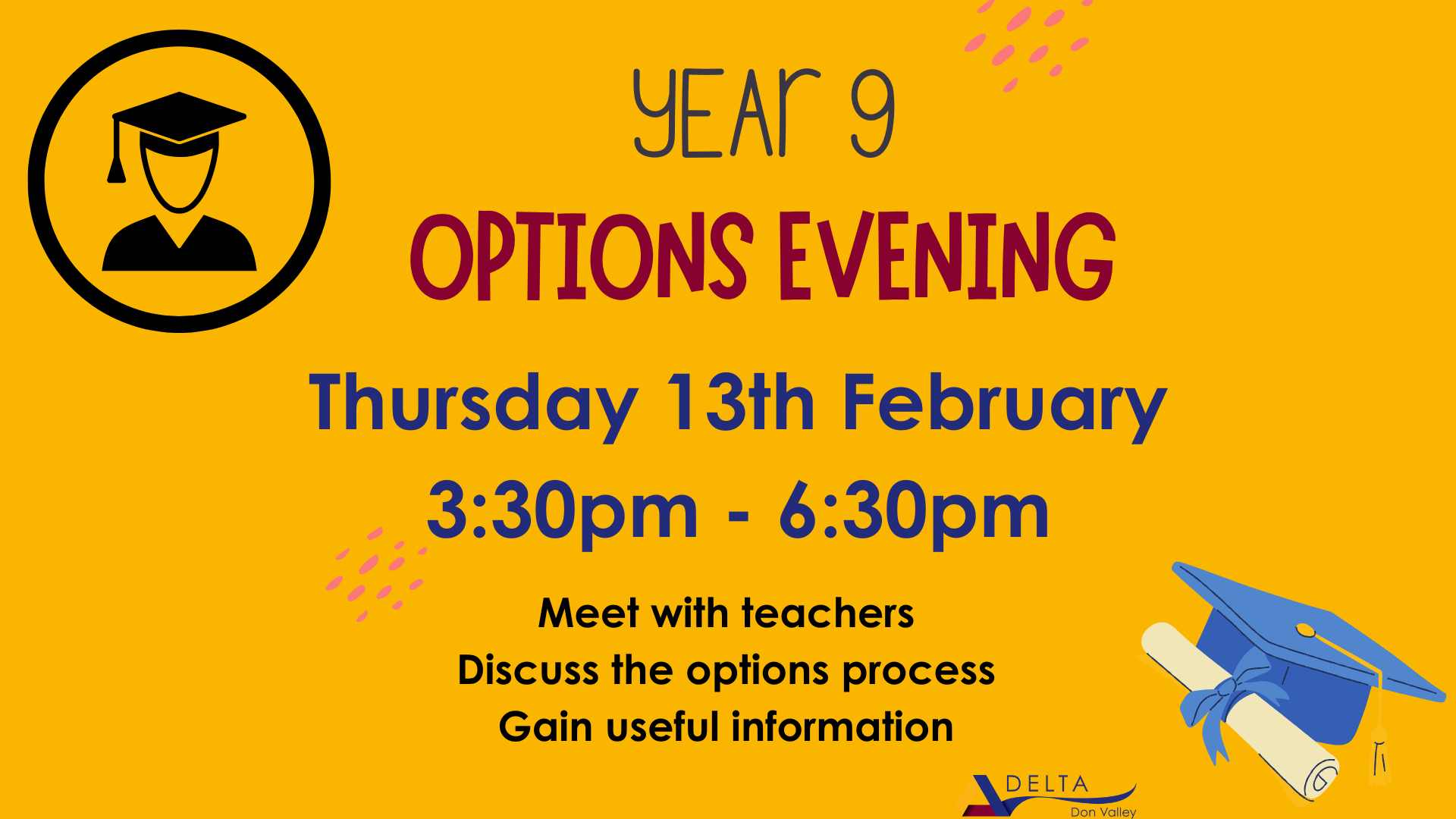 Year 9 Options Evening - Thursday 13th February 2025 - Don Valley Academy